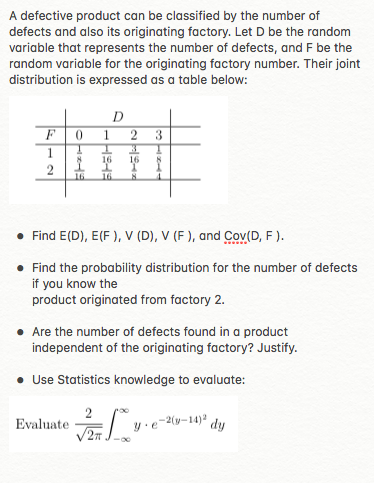 Solved A defective product can be classified by the number | Chegg.com