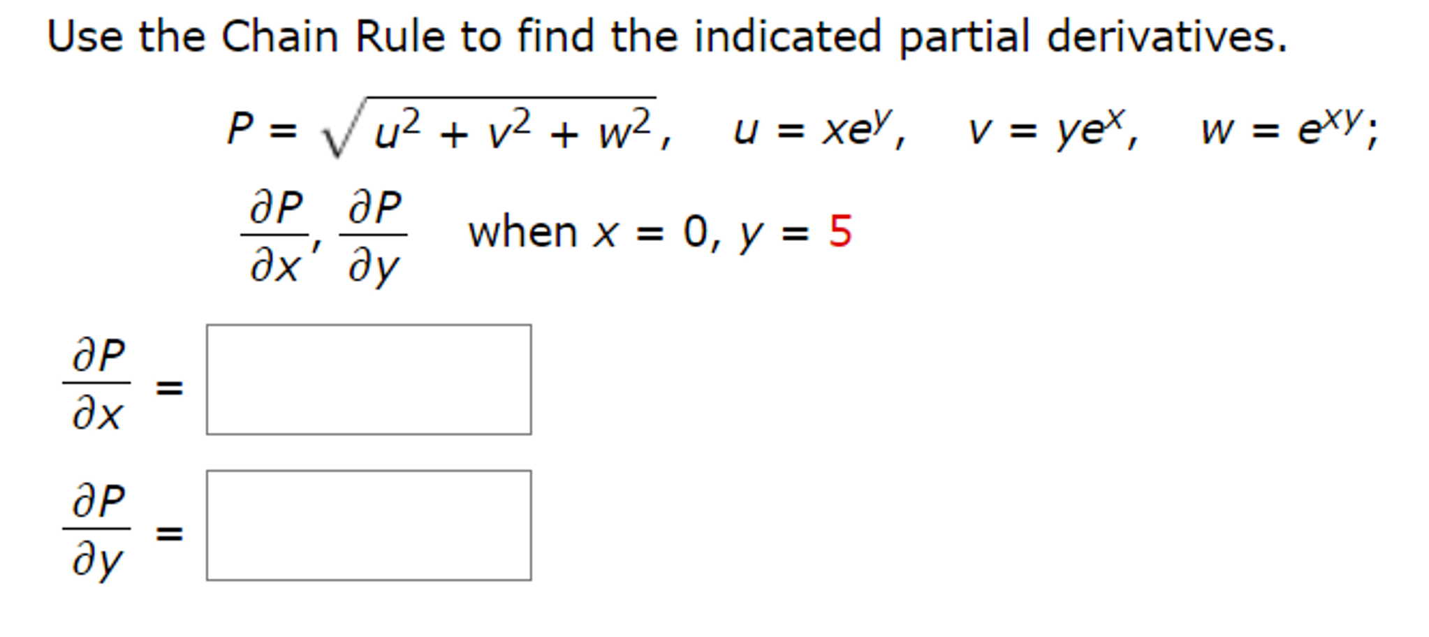 Solved Use the Chain Rule to find the indicated partial | Chegg.com