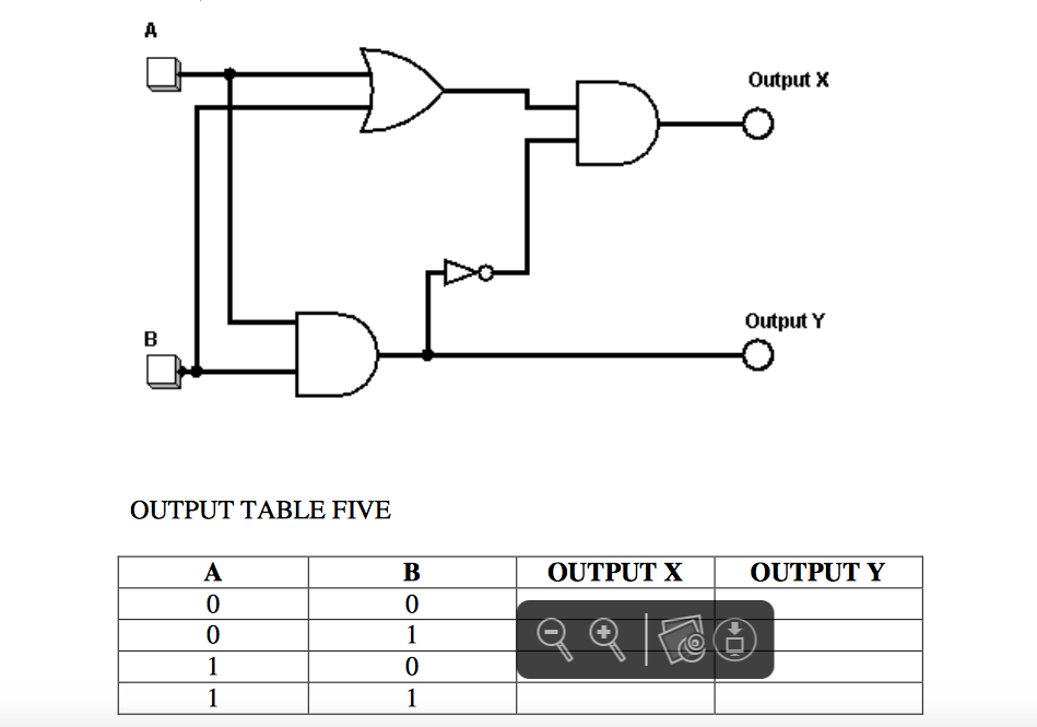 Solved Output Table Five Output X Output Y Output X Output Y