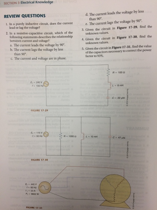 Solved In a purely inductive circuit, does the current lead | Chegg.com