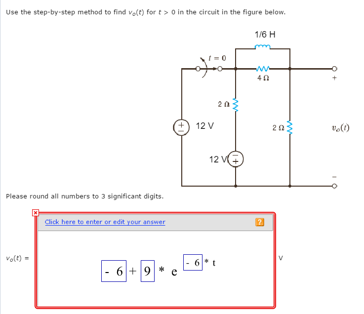 Solved Use the step-by-step method to find v_0(t) for t > 0 | Chegg.com