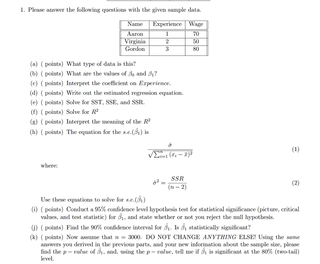 Solved Answer the following questions with the given sample | Chegg.com