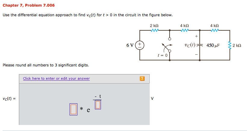 Solved Chapter 7, Problem 7.006 Use the differential | Chegg.com