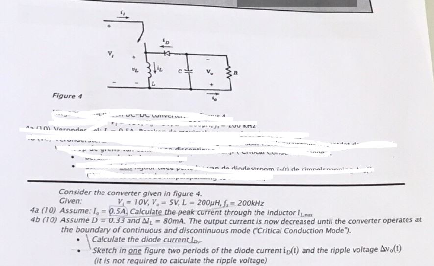 Solved V. Figure 4 Consider the converter given in figure 4 | Chegg.com