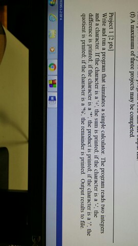 Solved Write and run a program that simulates a simple | Chegg.com