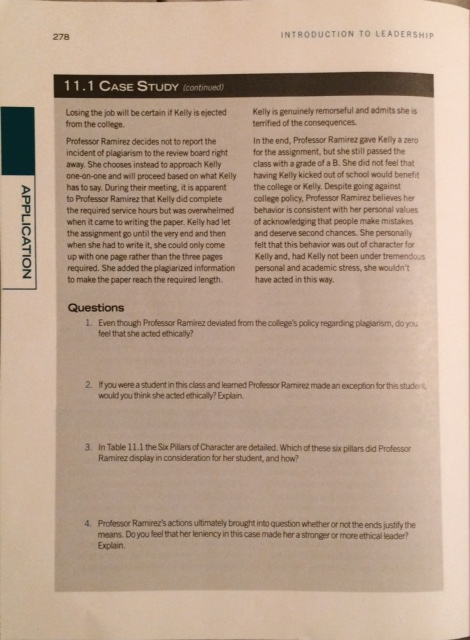 Chapter 11 11.1 CASE STUDY reading part the she | Chegg.com