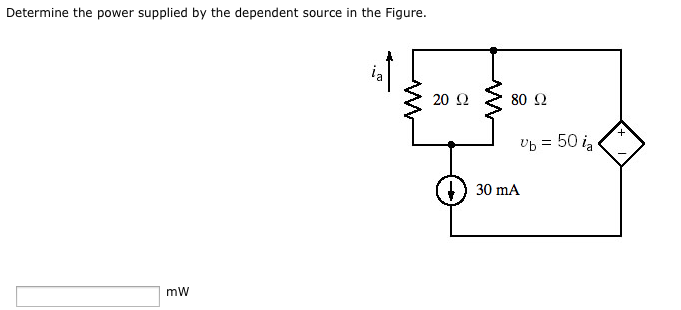 Solved Determine the power supplied by the dependent source | Chegg.com