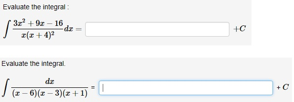 Solved Evaluate the integral: Integral 3x^2 + 9x - 16/x (x + | Chegg.com