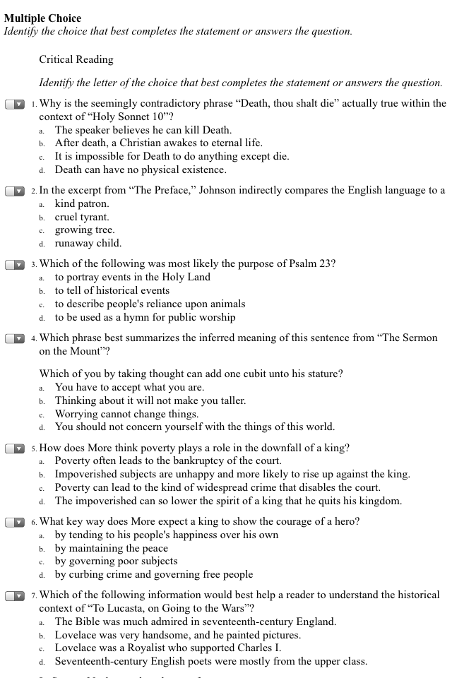 Solved In Sonnet 29, the speaker changes from fearful to | Chegg.com