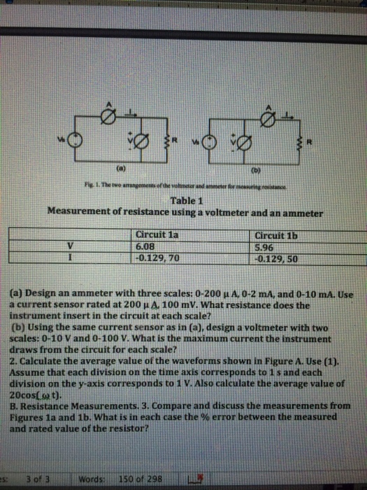 (a) Design an ammeter with three scales: 0-200 ? A, | Chegg.com