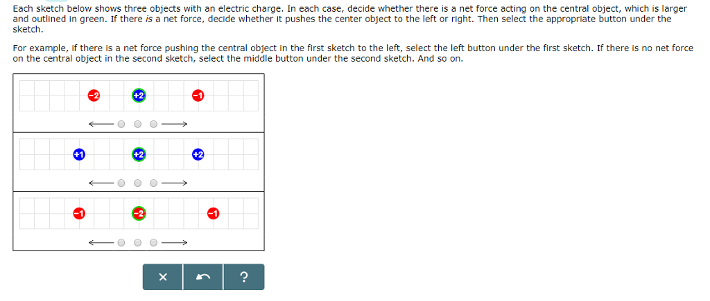 Solved Each sketch below shows three objects with an | Chegg.com