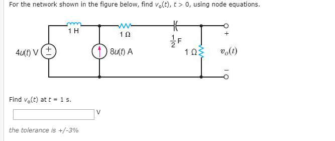 Solved For the network shown in the figure below, find | Chegg.com