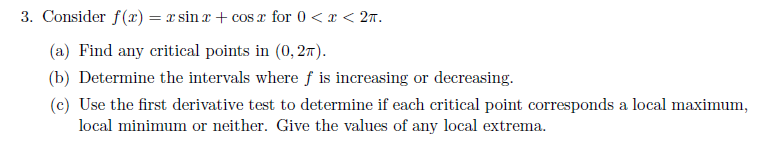 Solved EASY BEGINNER CALCULUS QUESTIONS! I will give MAXIMUM | Chegg.com