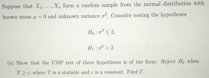 Solved Suppose that X1, . . . , Xn, form a random sample | Chegg.com