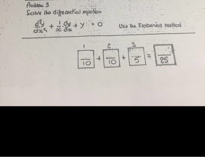 Solved Solve the differential equations d^2y/dx^2, + 1/x | Chegg.com