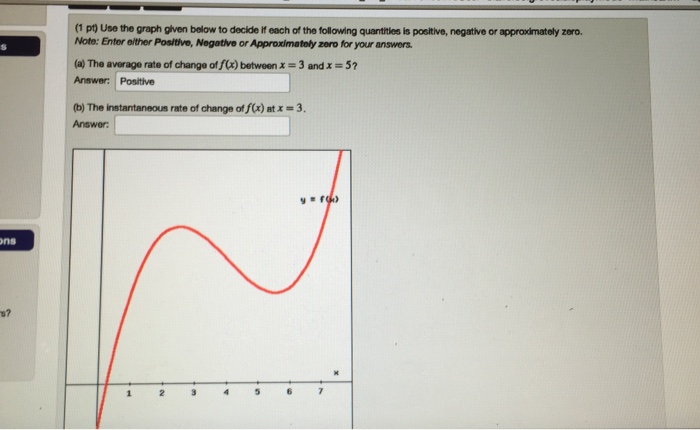 Solved (1 pt) Use the graph given to decide if each of the | Chegg.com Solved (1 pt) Use the graph given to decide if each of the | Chegg.com