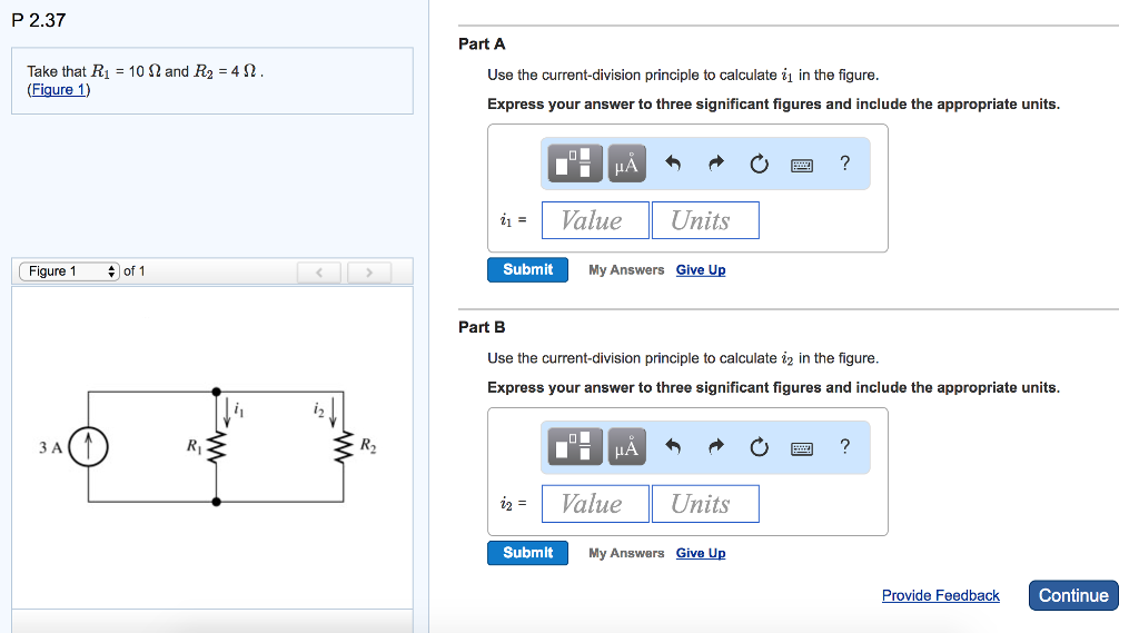 Solved Take that R_1 = 10 Ohm and R_2 = 4 Ohm. (Figure 1) | Chegg.com