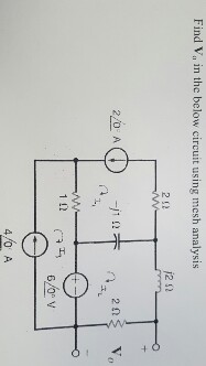 Solved Find V_o in the below circuit using mesh analysis | Chegg.com