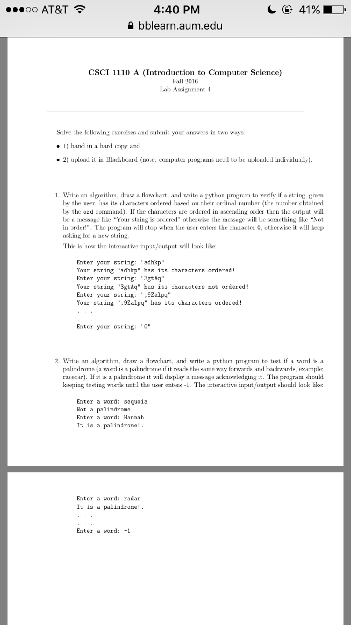 Solve the following exercises and submit your answers | Chegg.com