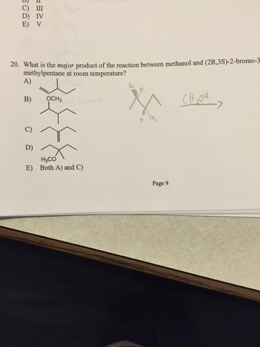 Solved What is the major product of the reaction between | Chegg.com