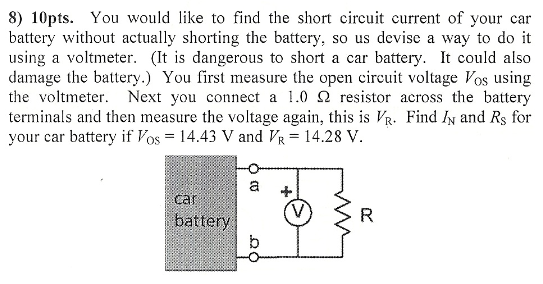 Solved You would like to find the short circuit current of | Chegg.com