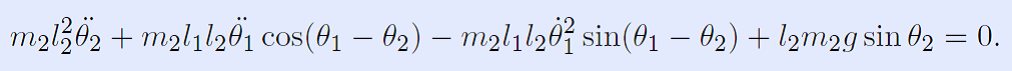 Solved Consider the double pendulum shown below the | Chegg.com