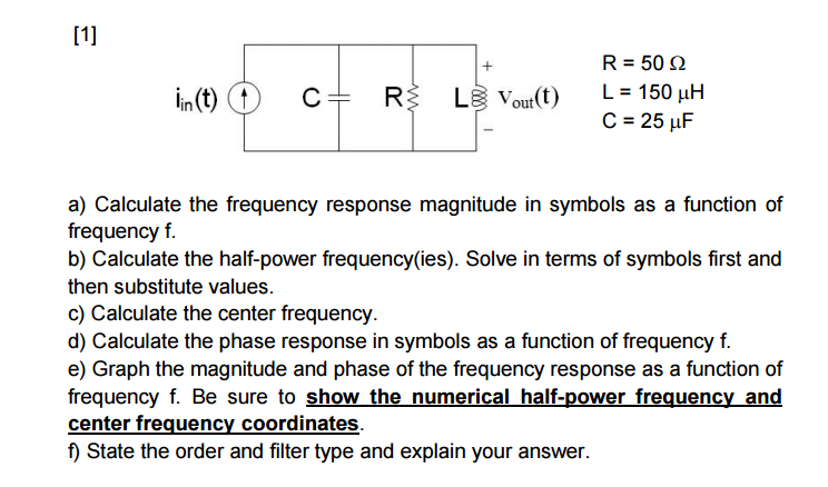 Solved Calculate the frequency response magnitude in | Chegg.com