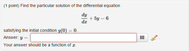 Solved Find the particular solution of the differential | Chegg.com