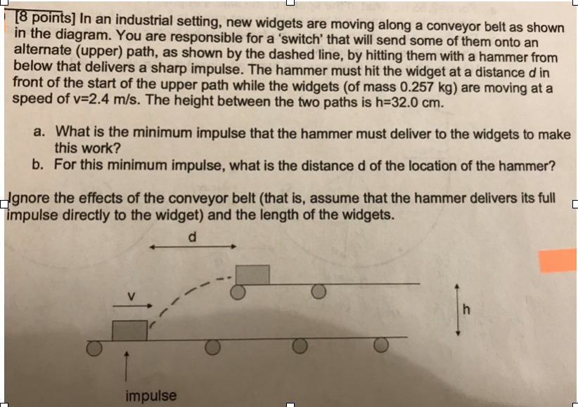 Solved [8 points] In an industrial setting, new widgets are | Chegg.com
