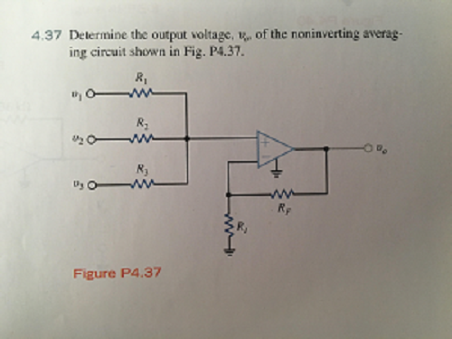 Solved Determine the output voltage, v_0, of the | Chegg.com