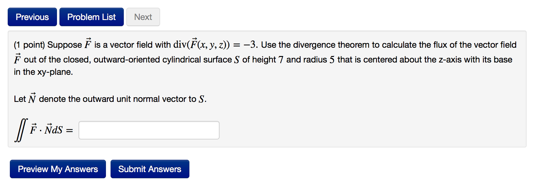 Solved Suppose F is a vector field with div(F(x, y, z)) = | Chegg.com