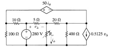 Solved The variable resistor (R0) in the circuit in Fig. | Chegg.com