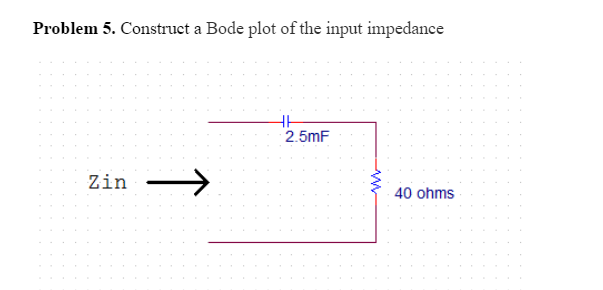 Solved Construct a Bode plot of the input impedance | Chegg.com