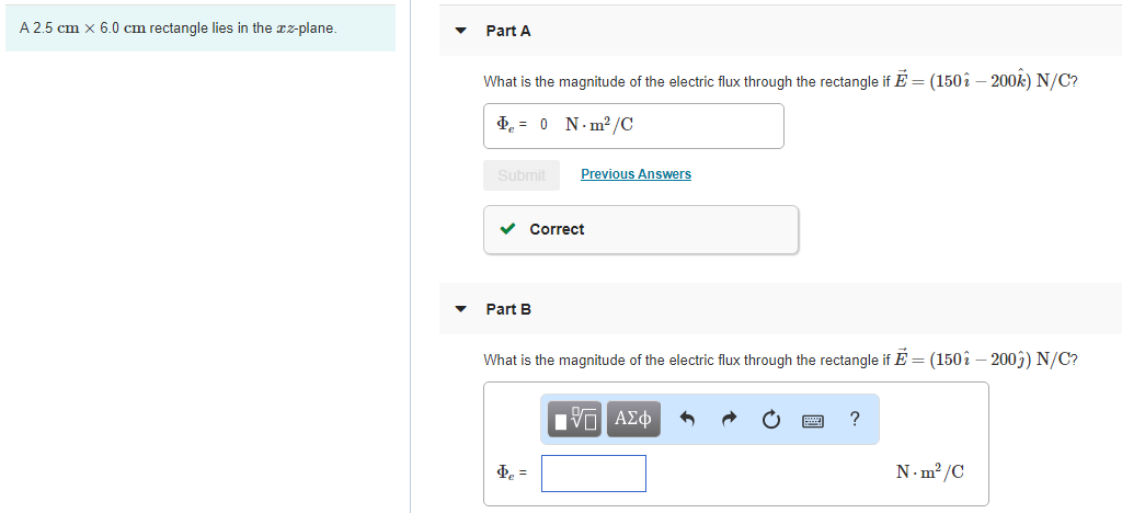 Solved A 2.5 cm × 6.0 cm rectangle lies in the xz-plane | Chegg.com