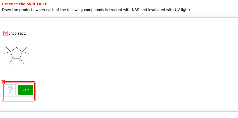 Solved Practice the Skill 10.16 Draw the products when each | Chegg.com