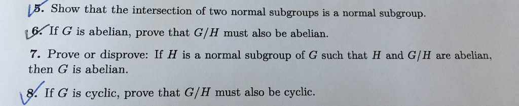 Solved Show that the intersection of two normal subgroups is | Chegg.com