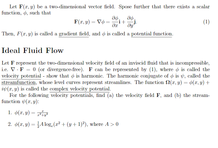Solved Let F(x, y) be two-dimensional vector field. Spose | Chegg.com