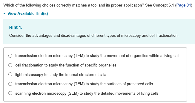 Solved Which of the following choices correctly matches a | Chegg.com
