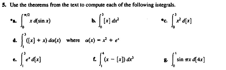 Solved: Use The Theorems From The Text To Compute Each Of ... | Chegg.com