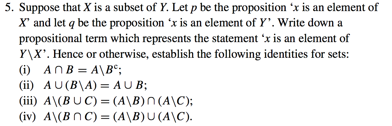 Solved Suppose that X is a subset of Y. Let p be the | Chegg.com
