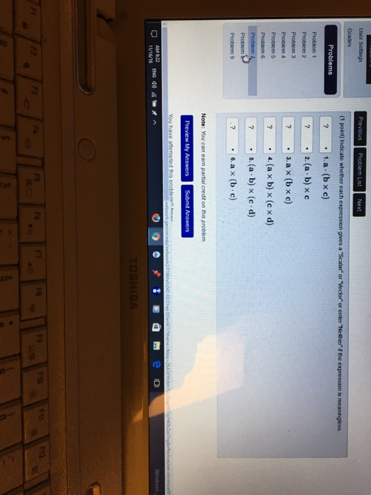 Solved Indicate whether each expression gives a 'Scalar' or | Chegg.com Solved Indicate whether each expression gives a 'Scalar' or | Chegg.com