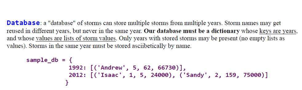 Solved Storm: we will always use the following | Chegg.com