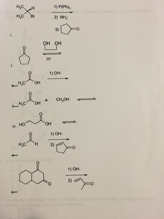 Solved 1) P(Ph)3 2) NH2 OH OH 1) OH- + CH OH ト_H,C︿.OH OH m. | Chegg.com