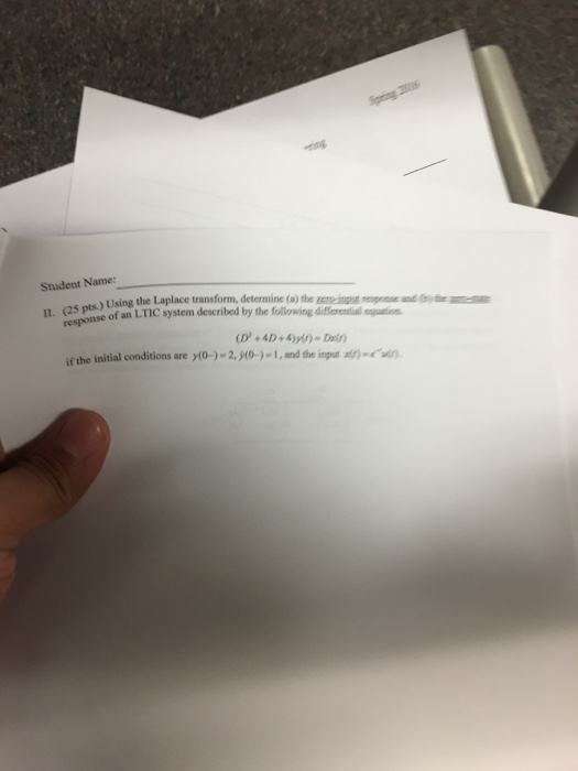 Solved Using the Laplace transform, determine (a) the | Chegg.com