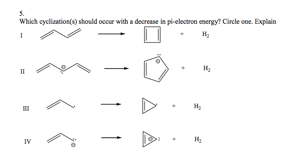 Solved Which cyclization(s) should occur with a decrease in | Chegg.com