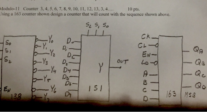 Solved Modulo-11 Counter 3, 4, 5, 6, 7, 8, 9, 10, 11, 12, | Chegg.com