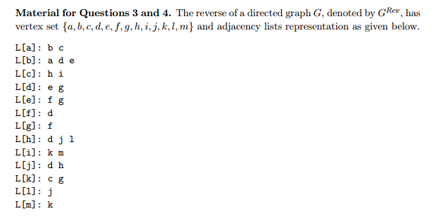 Solved Material for Questions 3 and 4. The reverse of a | Chegg.com