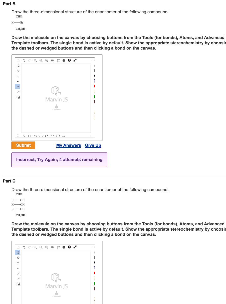 Solved Draw the three-dimensional structure of | Chegg.com