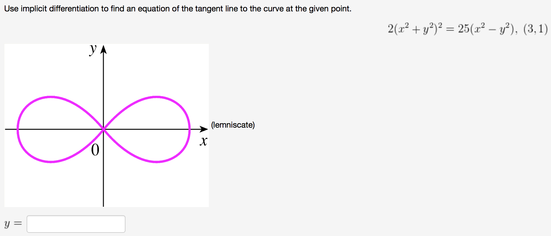 Solved Use implicit differentiation to find an equation of | Chegg.com