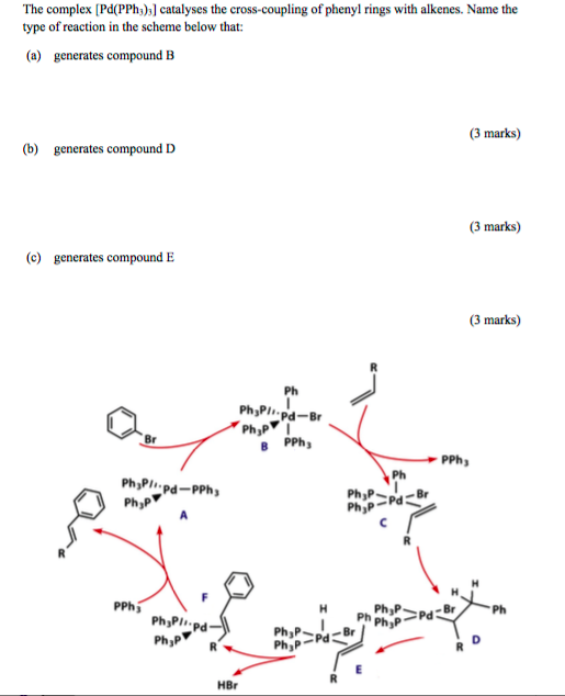 Solved The complex [Pd(PPh_3)_3] catalyses the | Chegg.com